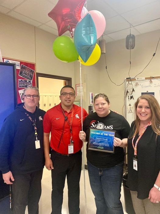 Porter High School teacher Autumn Dowdy named CTAT Area 5 Teache