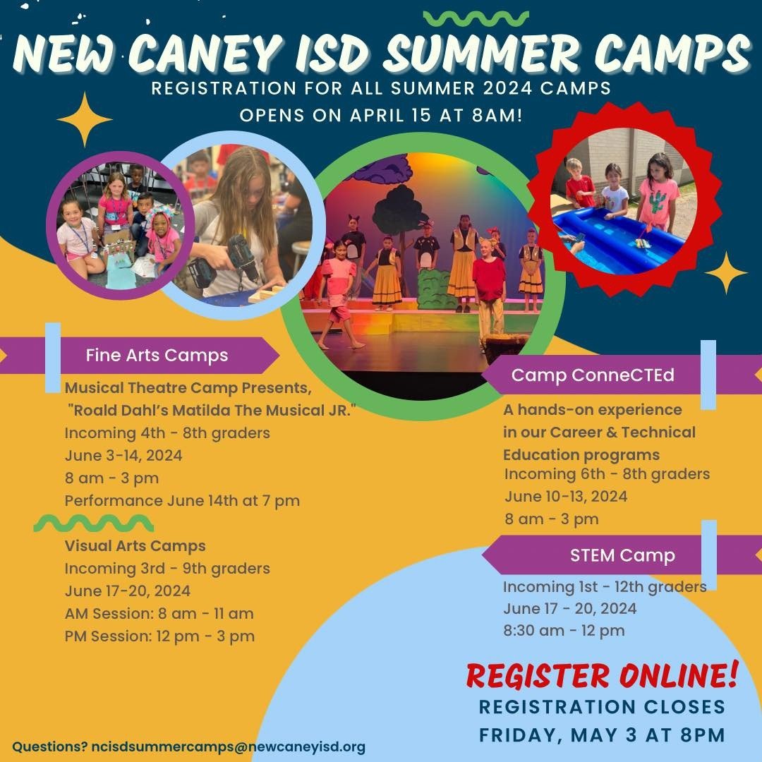 Limited Spots Available for New Caney Summer Camps